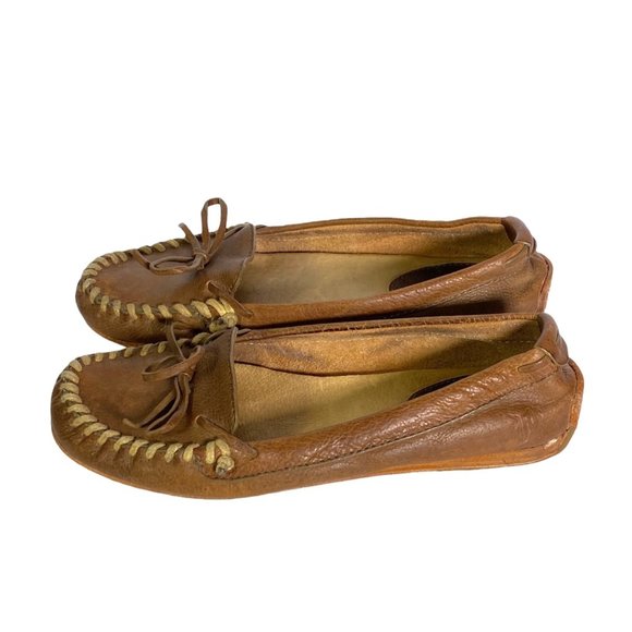 Frye | Shoes | Frye Alex Camp Whipstitch Leather Moccasin Hard Sole ...